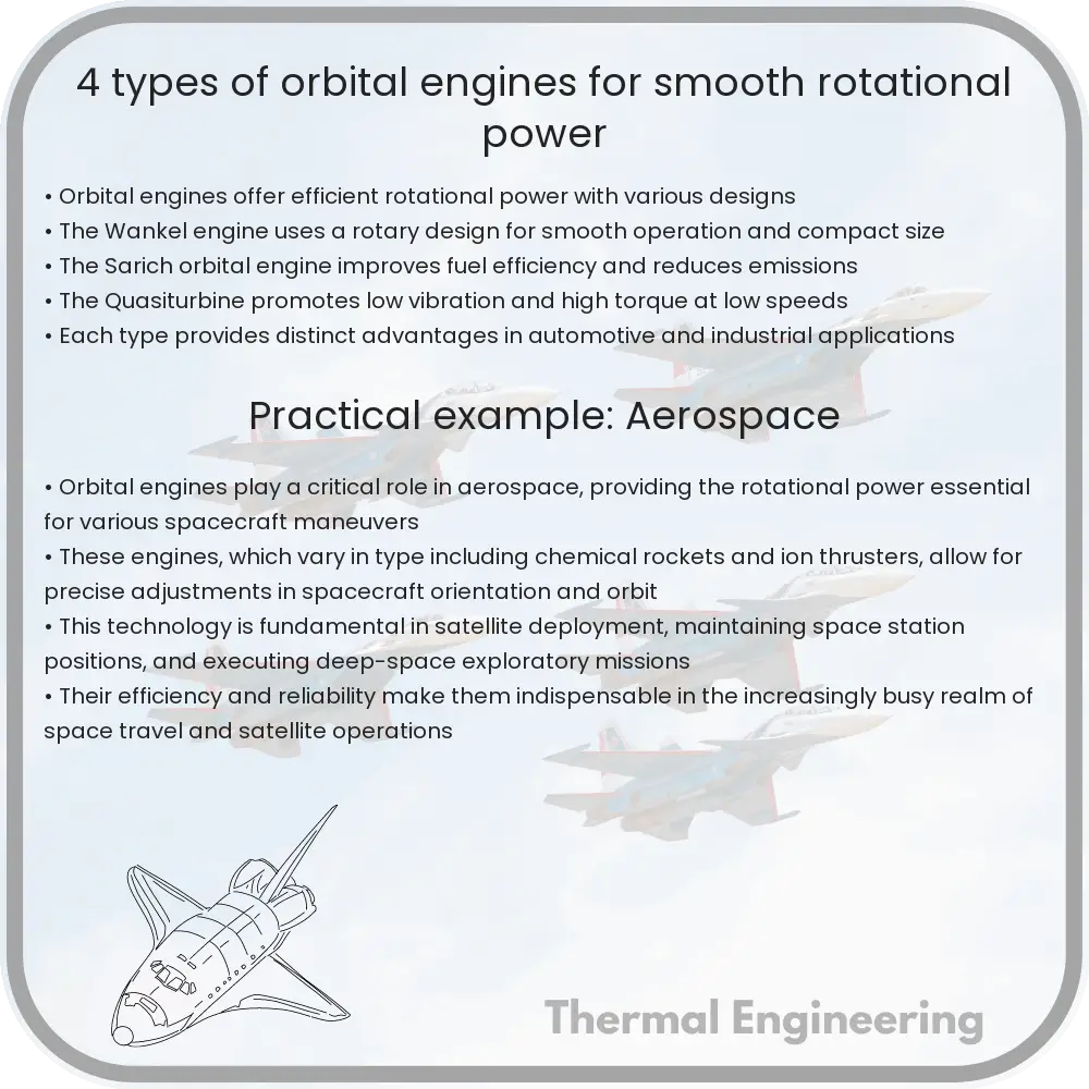 4 Types of Orbital Engines for Smooth Rotational Power