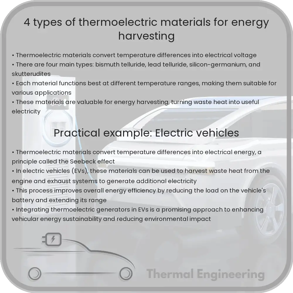 4 Types of Thermoelectric Materials for Energy Harvesting