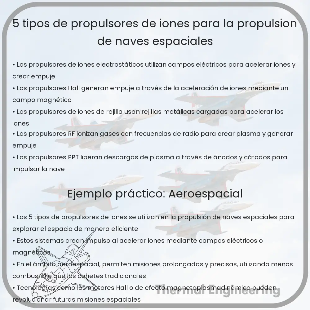 5 Tipos de Propulsores de Iones para la Propulsión de Naves Espaciales