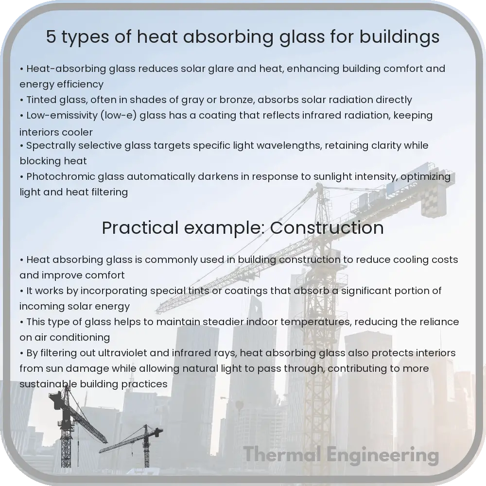 5 Types of Heat Absorbing Glass for Buildings