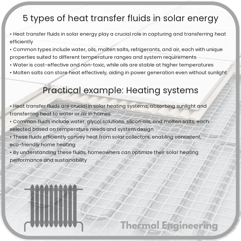 5 Types of Heat Transfer Fluids in Solar Energy