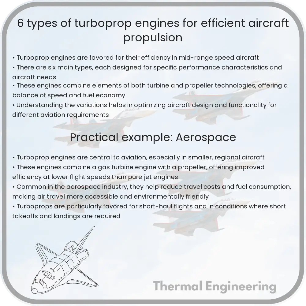 6 Types of Turboprop Engines for Efficient Aircraft Propulsion