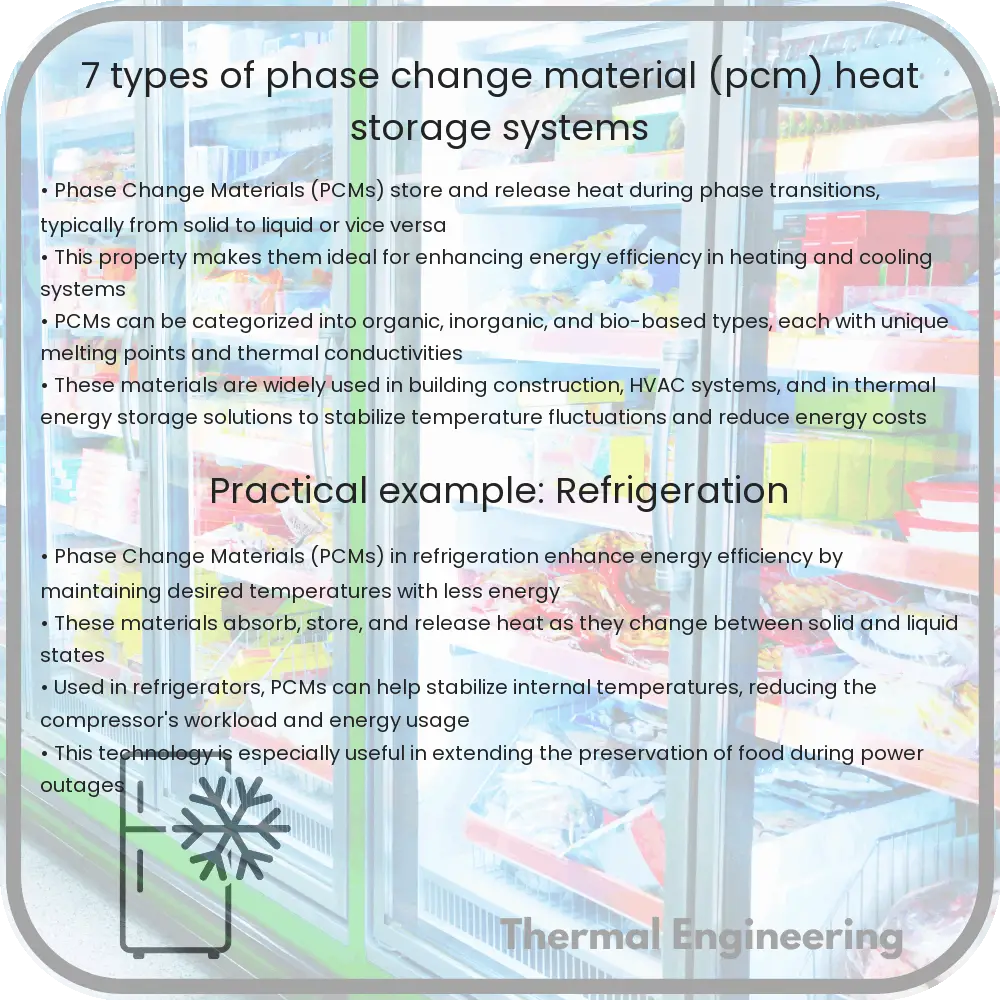 7 Types of Phase Change Material (PCM) Heat Storage Systems