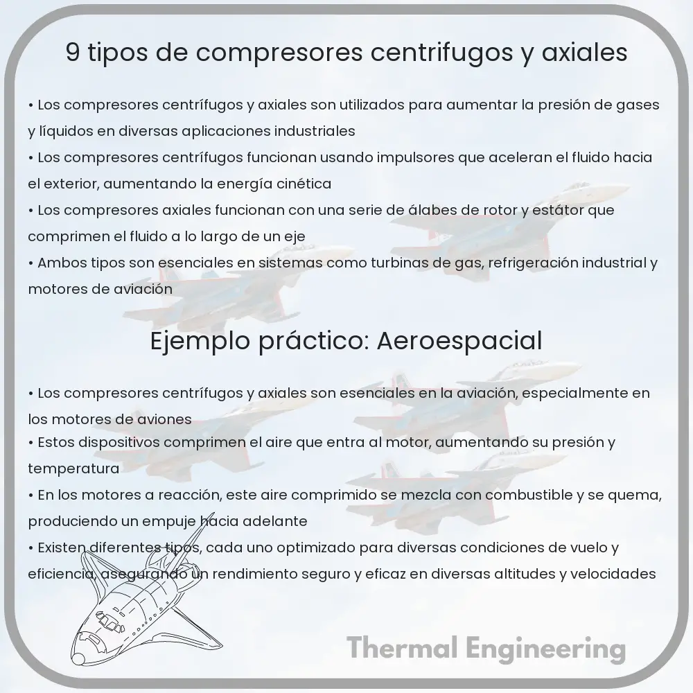9 Tipos de Compresores Centrífugos y Axiales