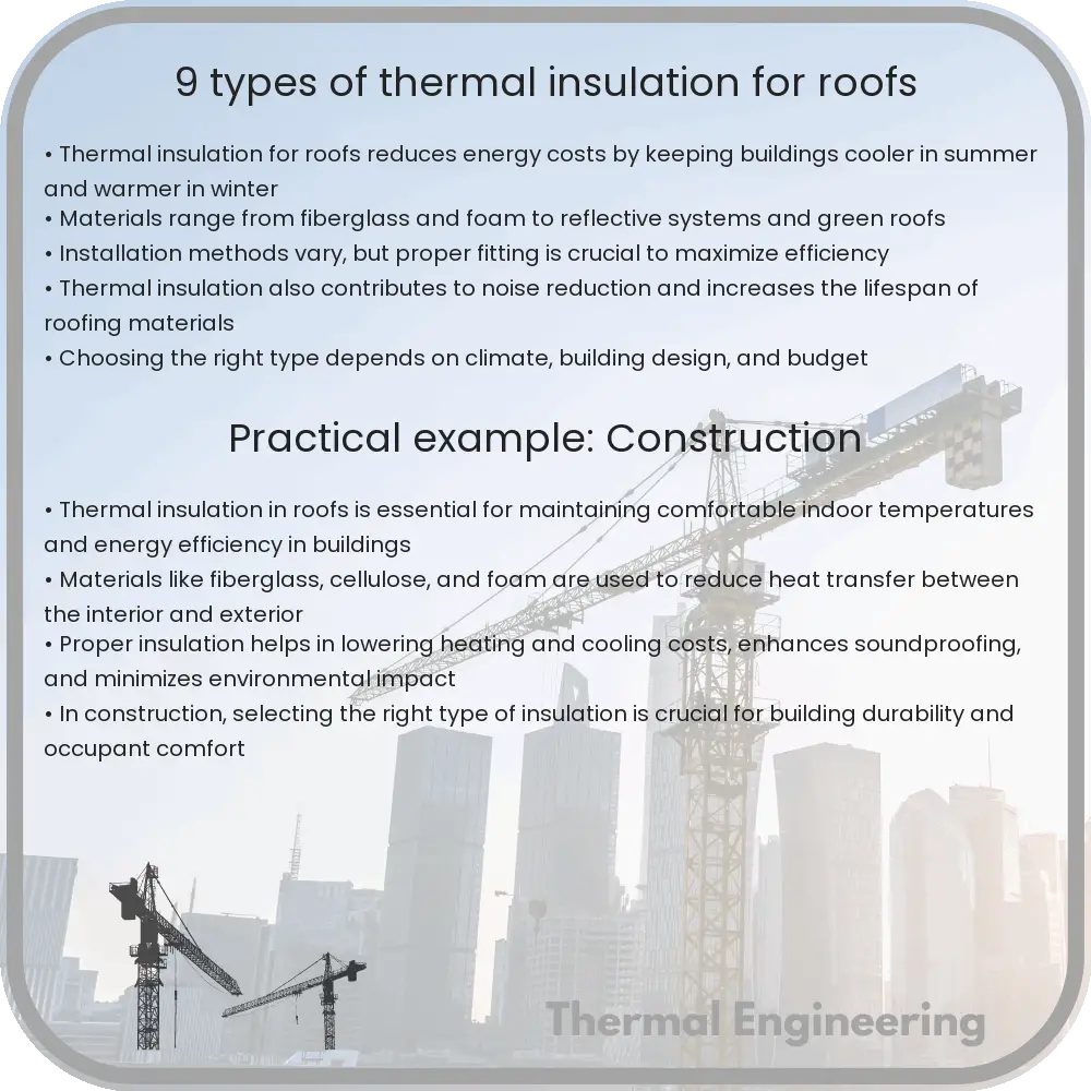 9 Types of Thermal Insulation for Roofs 9 Types of Thermal Insulation for Roofs