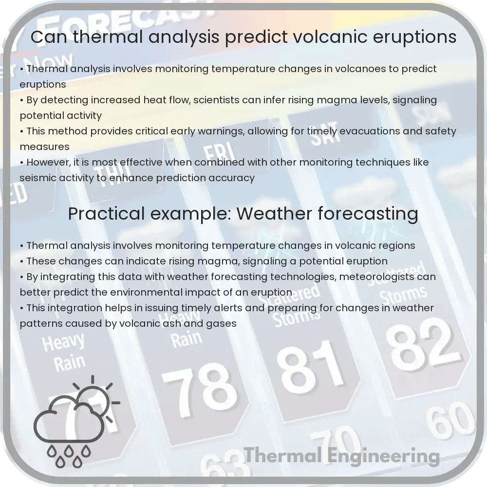Can thermal analysis predict volcanic eruptions