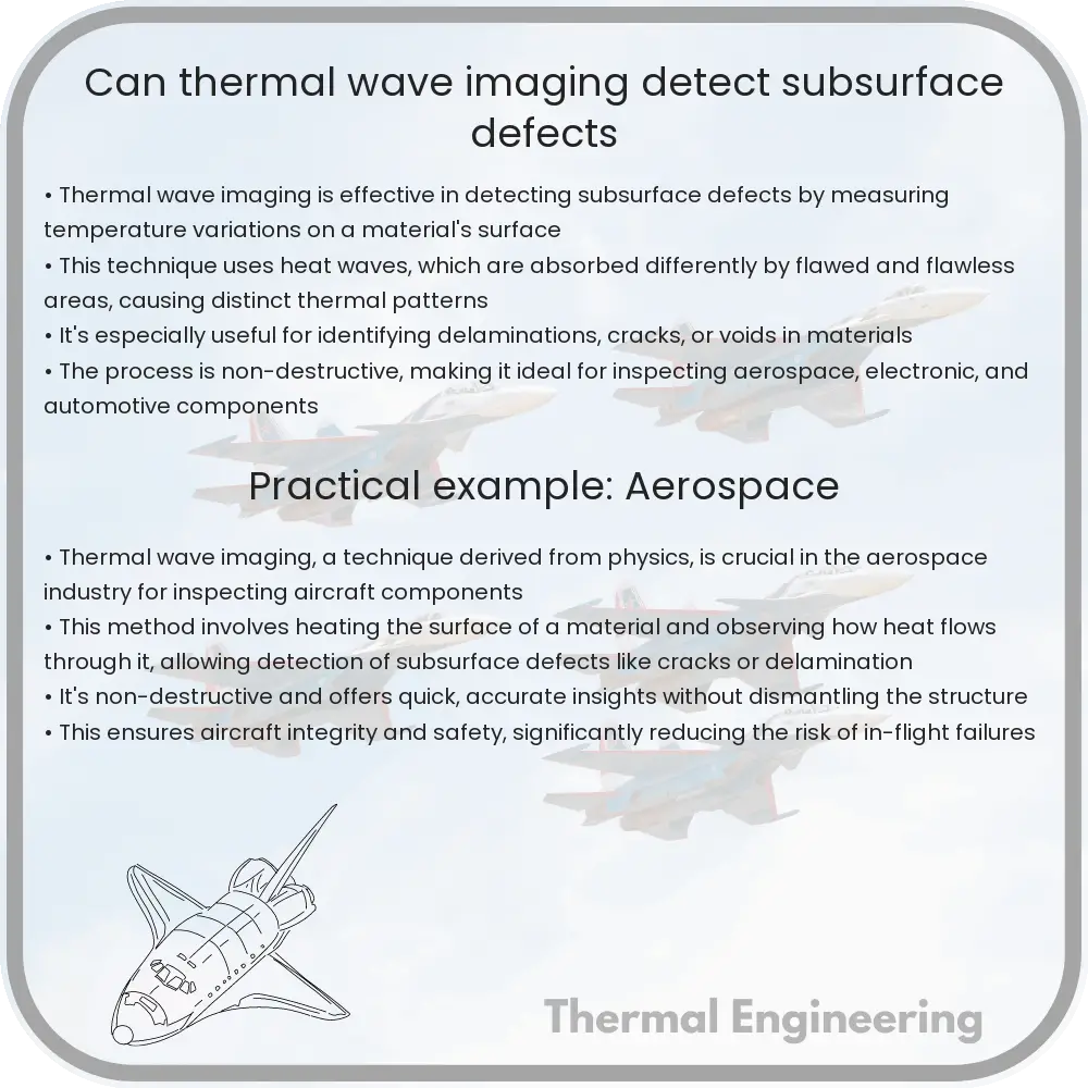 Can Thermal Wave Imaging Detect Subsurface Defects