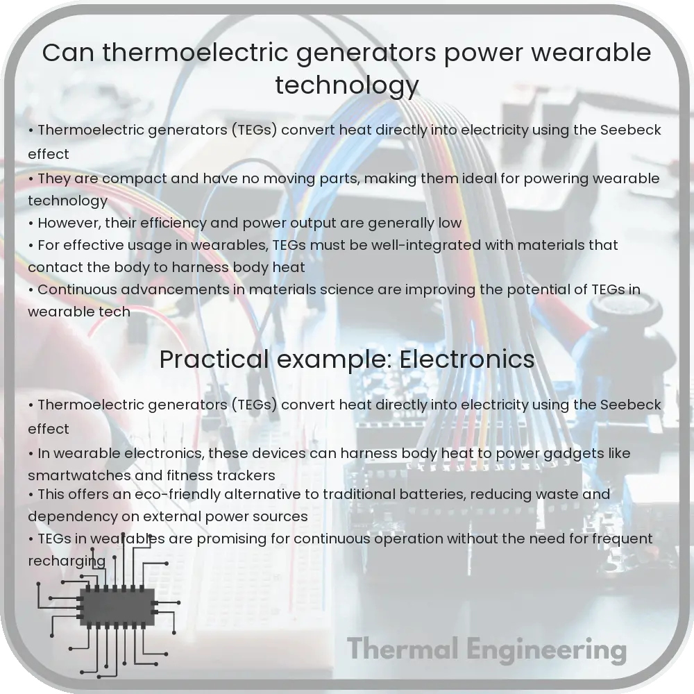 Can thermoelectric generators power wearable technology