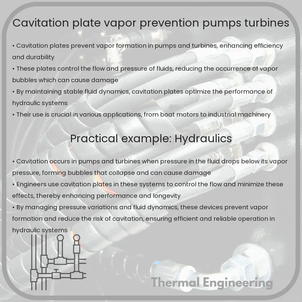 Cavitation Plate | Vapor Prevention, Pumps/Turbines