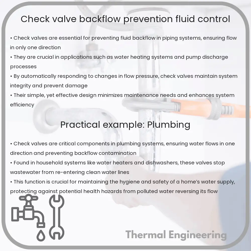 Check Valve | Backflow Prevention, Fluid Control