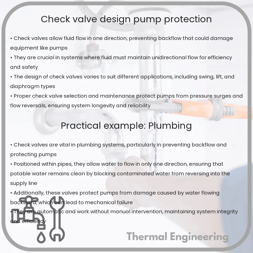 Check Valve | Design & Pump Protection