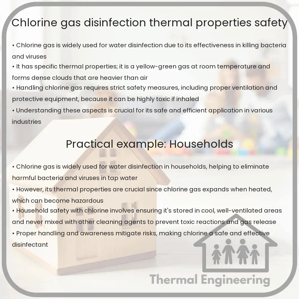 Chlorine Gas | Disinfection, Thermal Properties & Safety