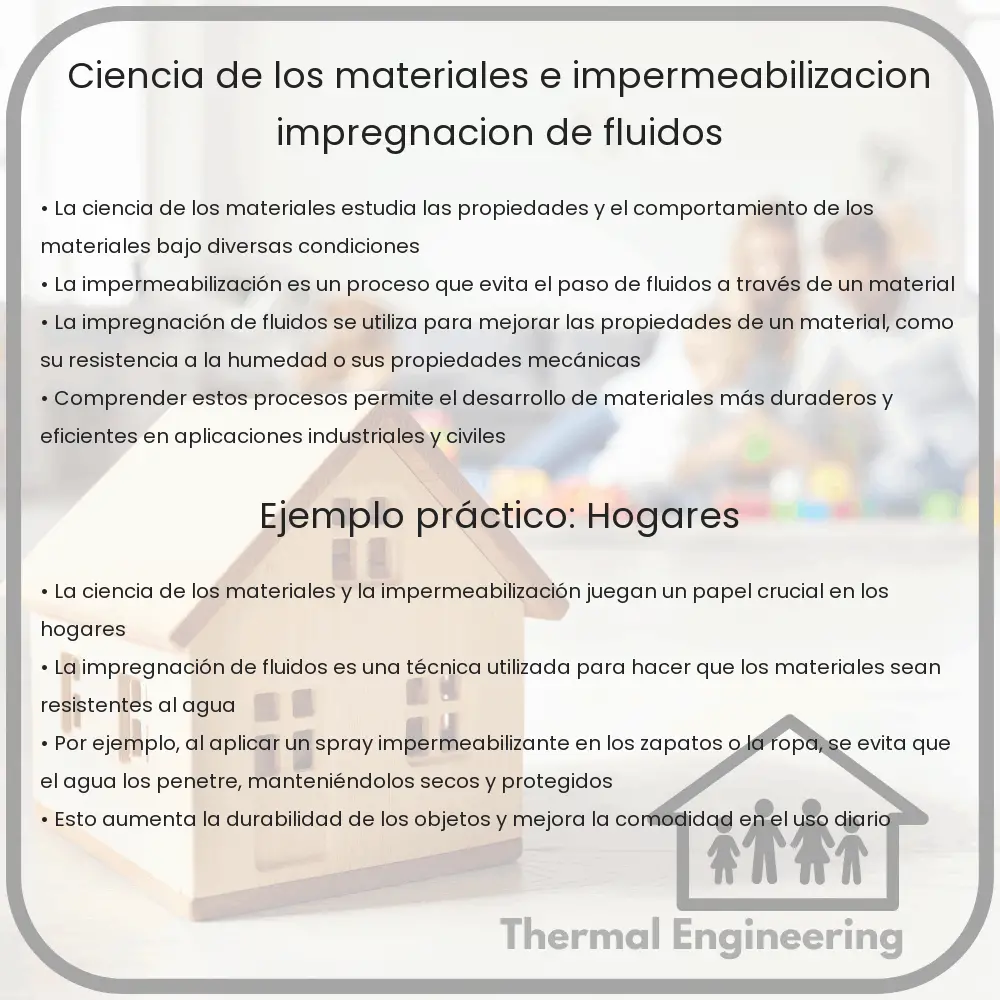 Ciencia de los Materiales e Impermeabilización: Impregnación de Fluidos