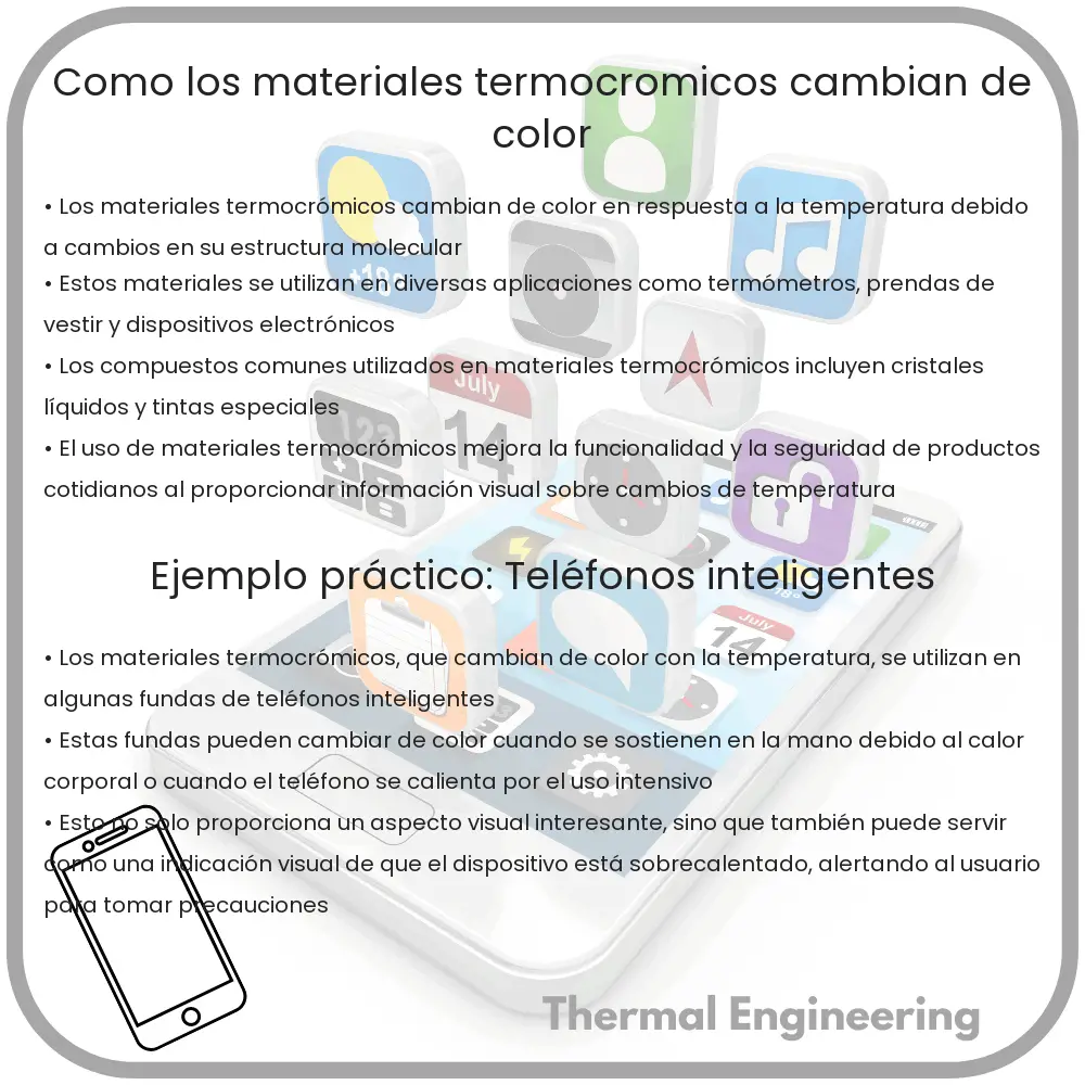 Cómo los materiales termocrómicos cambian de color
