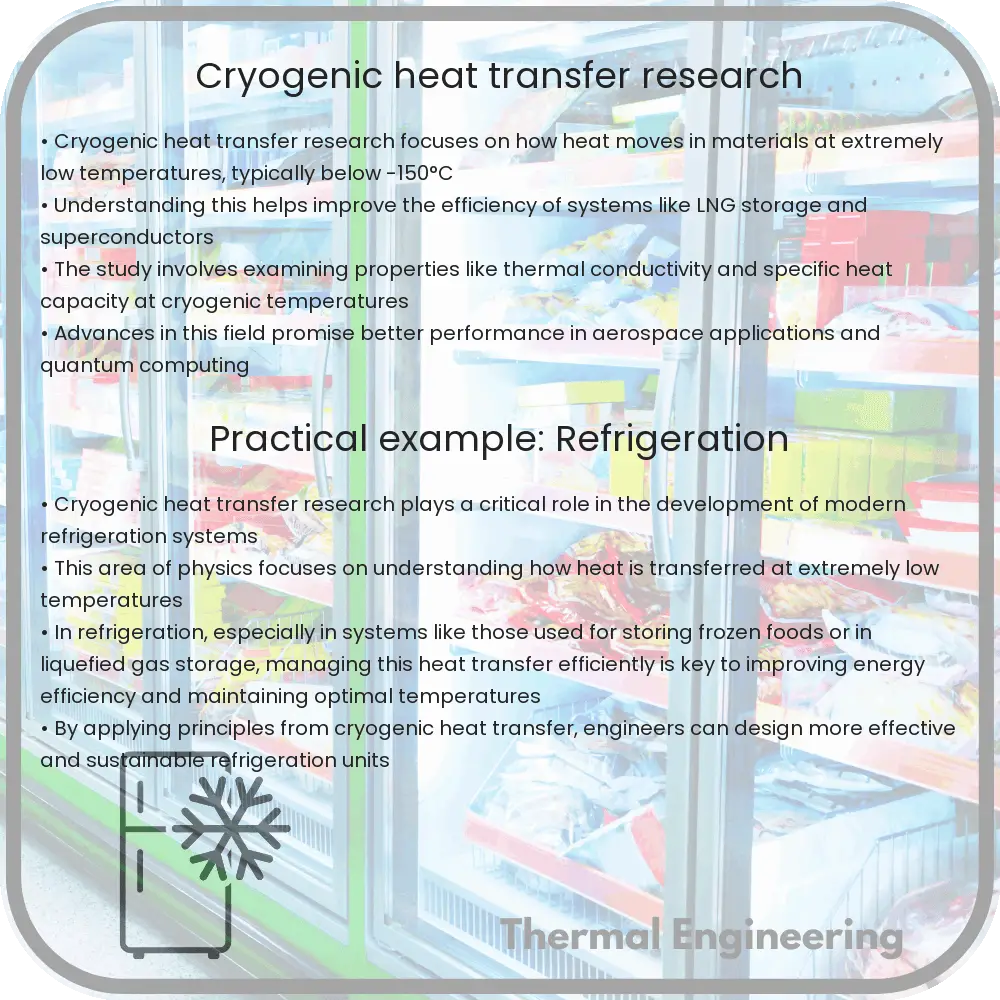 Cryogenic heat transfer research