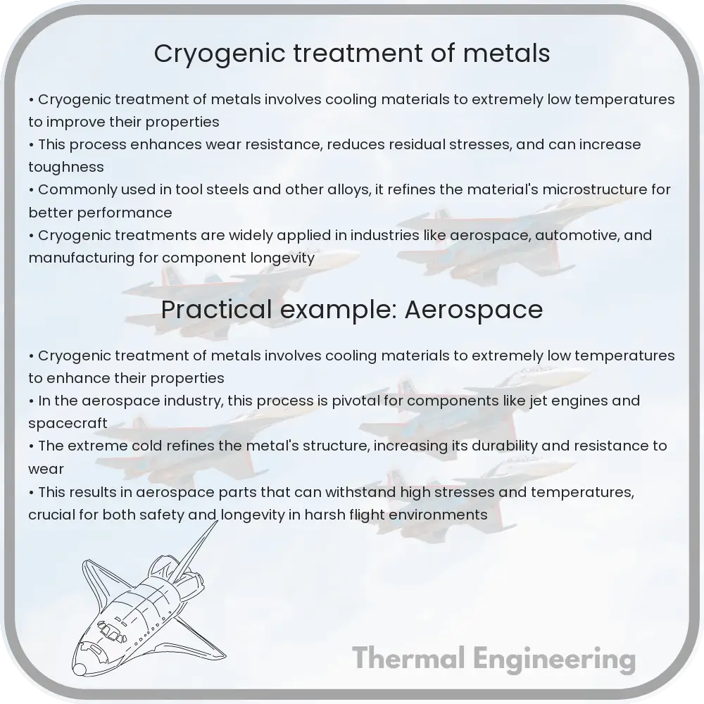 Cryogenic treatment of metals