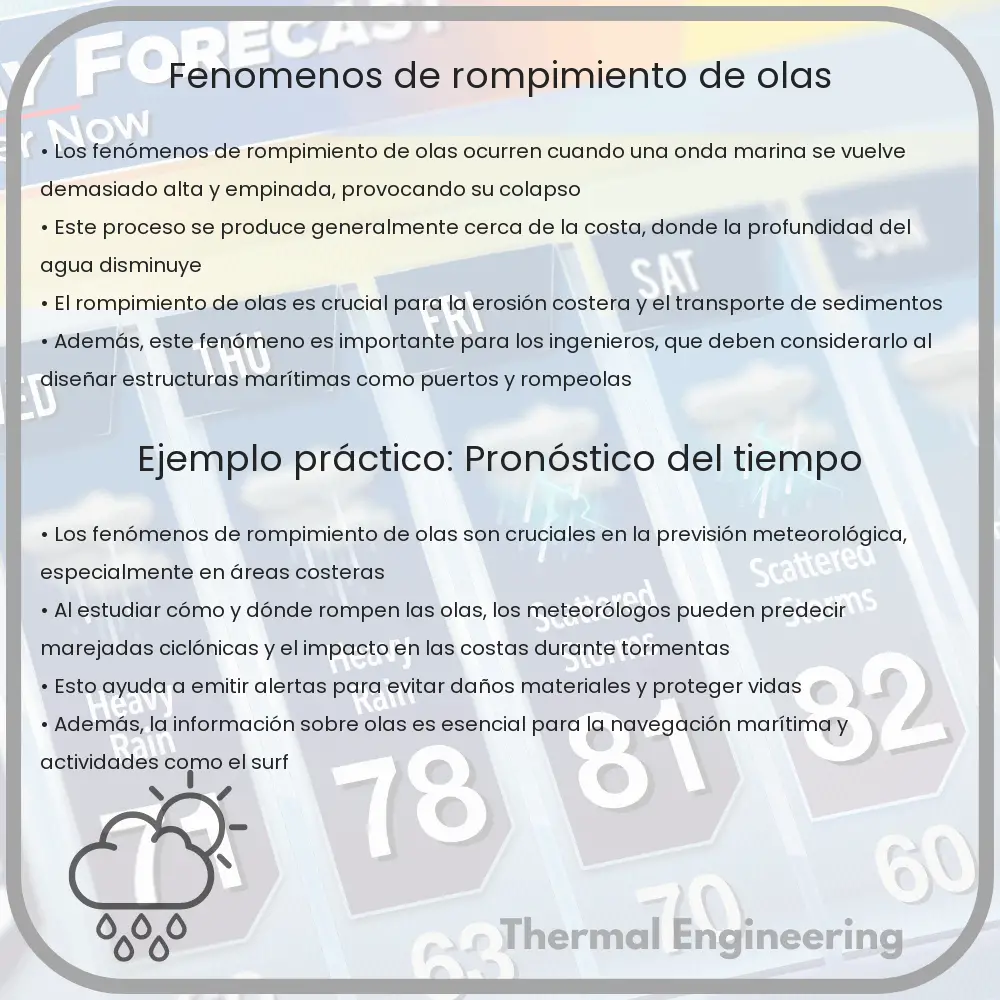 Fenómenos de rompimiento de olas