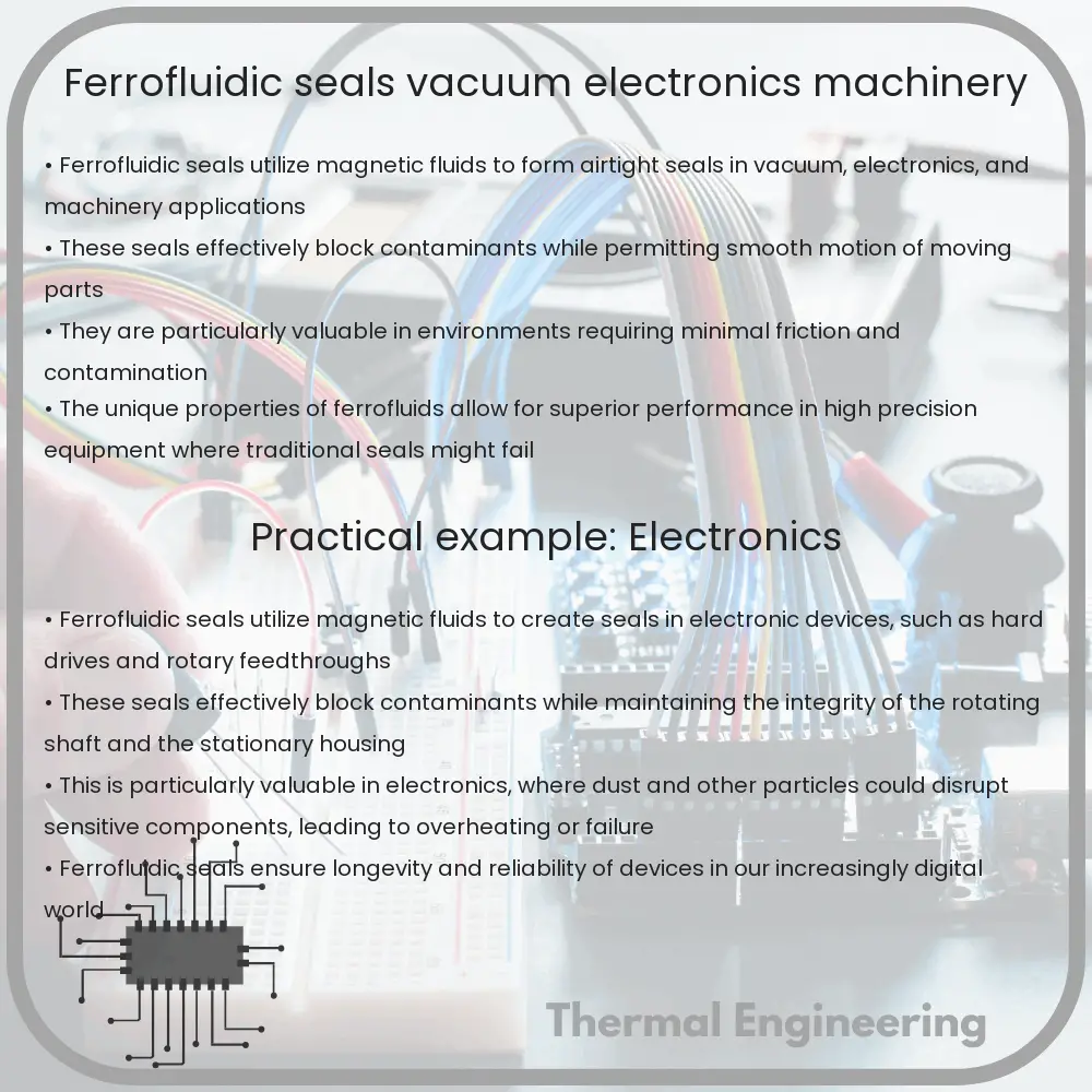 Ferrofluidic Seals | Vacuum, Electronics & Machinery