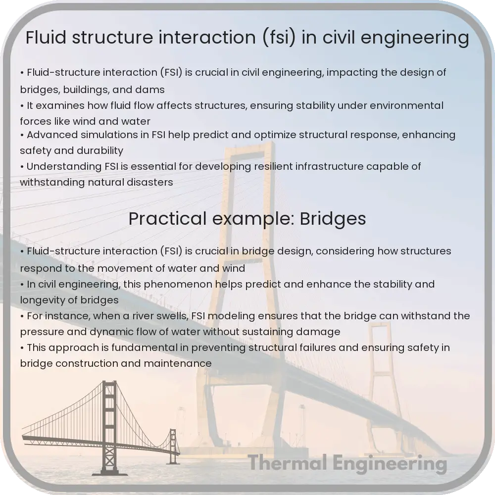 Fluid-structure interaction (FSI) in civil engineering Fluid-structure interaction (FSI) in civil engineering