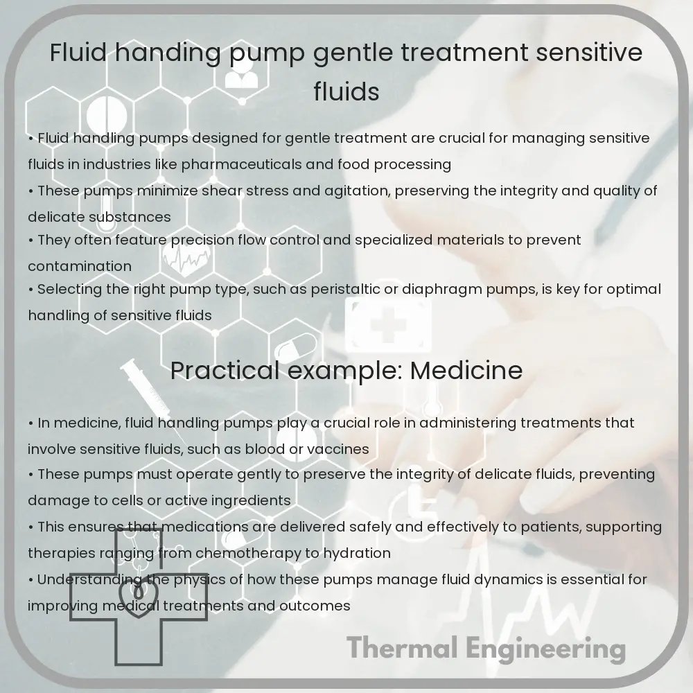 Fluid Handing Pump | Gentle Treatment & Sensitive Fluids