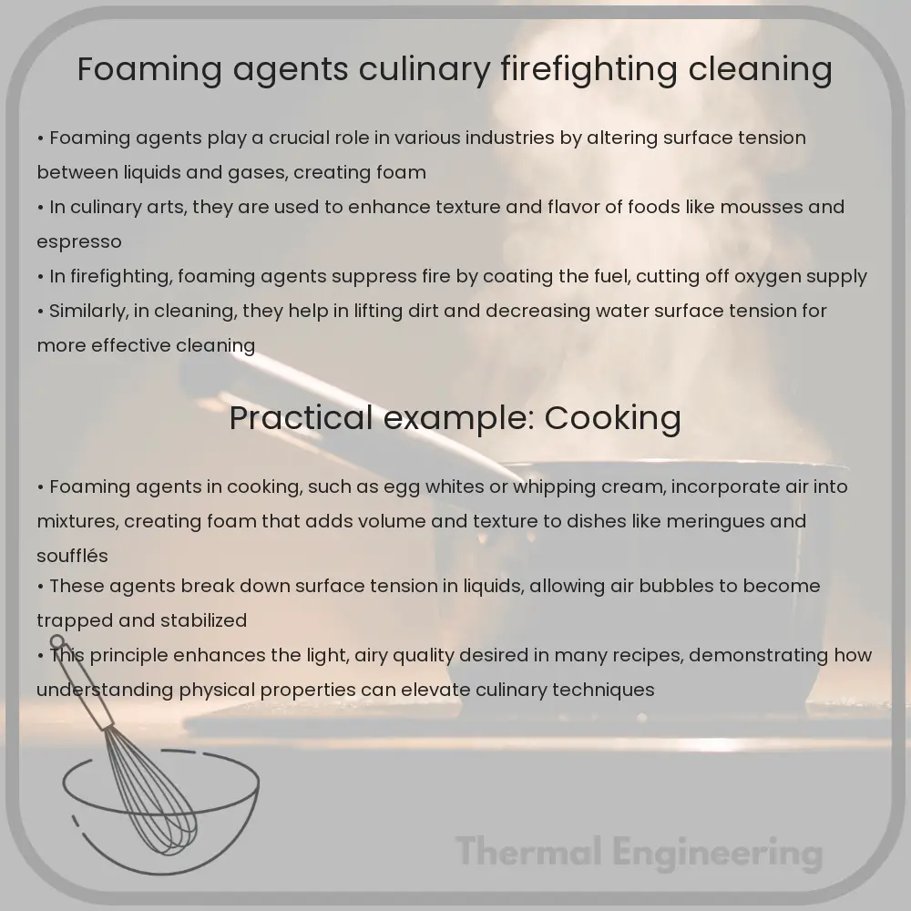 Foaming Agents | Culinary, Firefighting & Cleaning