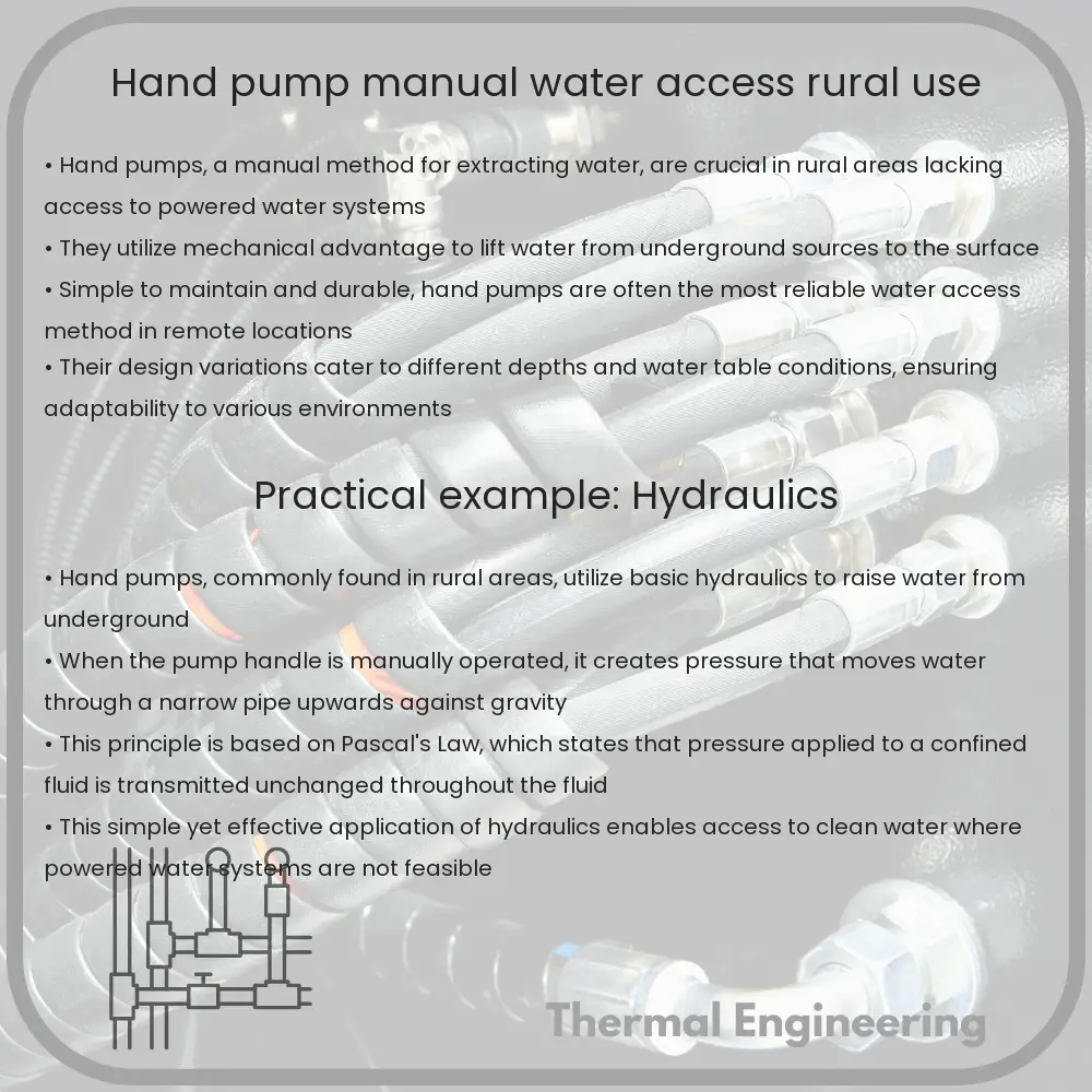 Hand Pump | Manual Water Access & Rural Use