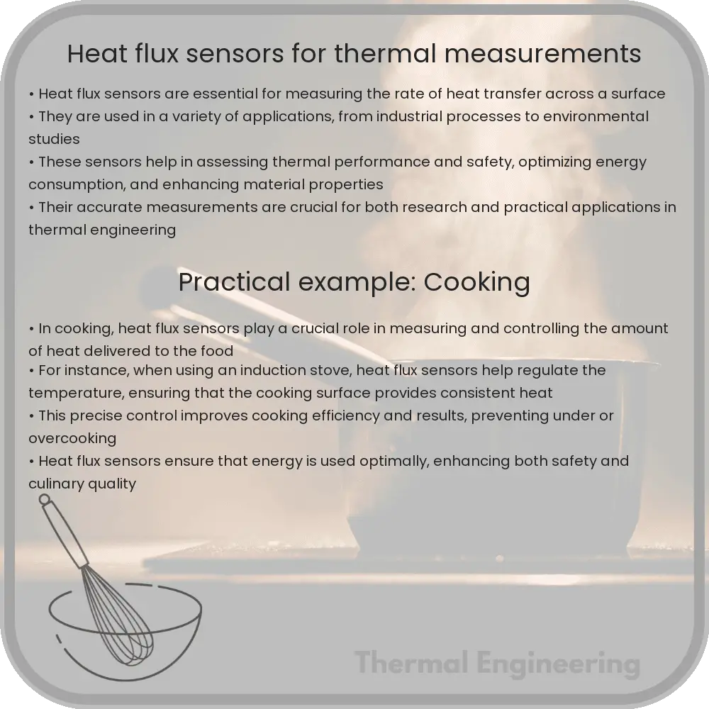 Heat flux sensors for thermal measurements