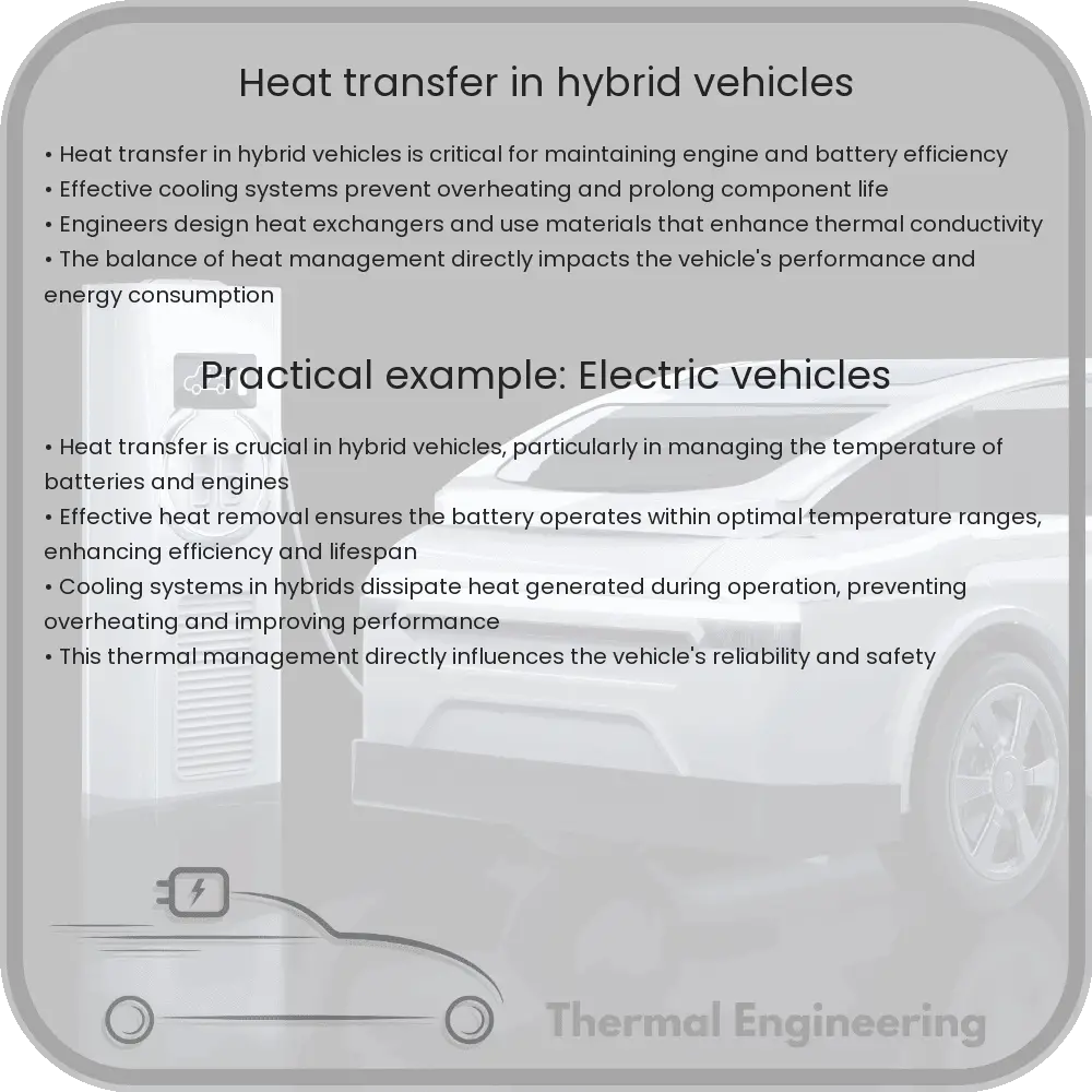 Heat transfer in hybrid vehicles