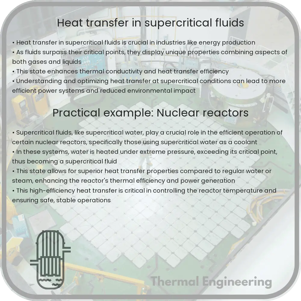 Heat transfer in supercritical fluids