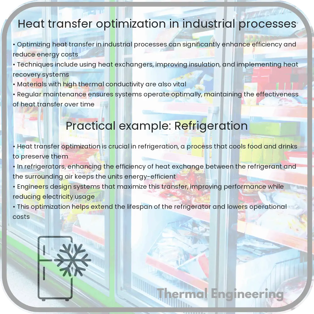 Heat transfer optimization in industrial processes