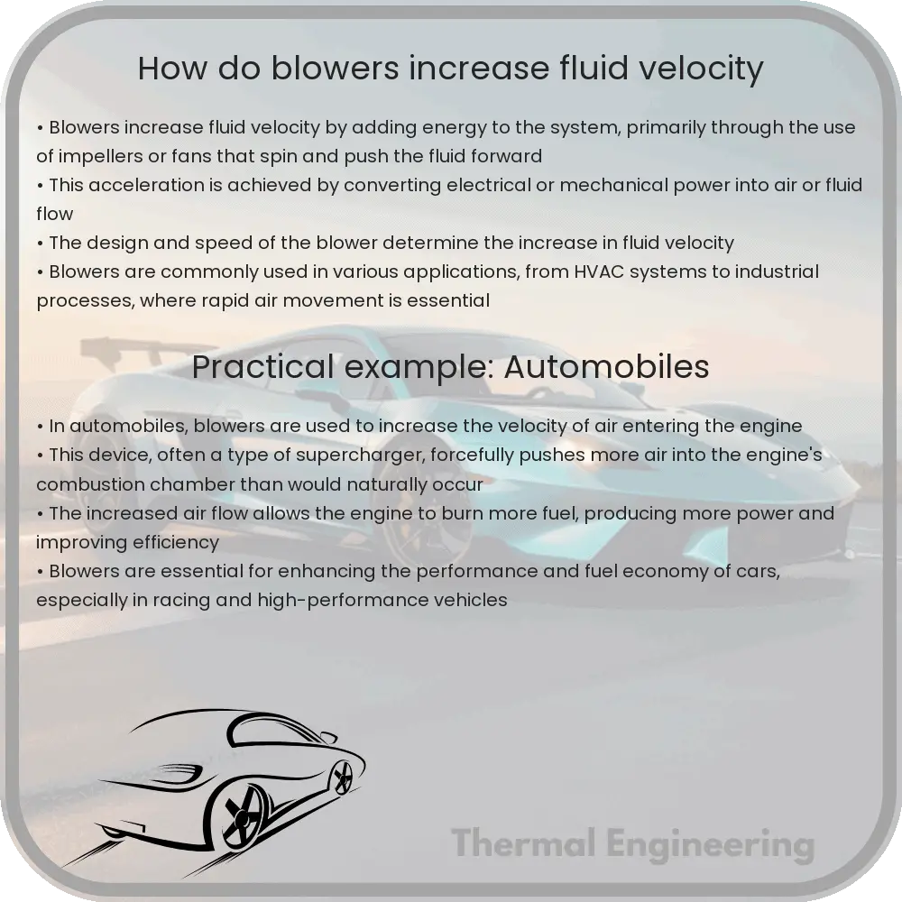 How Do Blowers Increase Fluid Velocity?