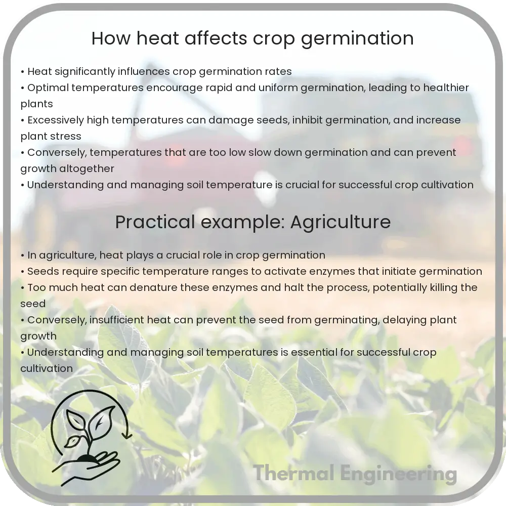 How heat affects crop germination