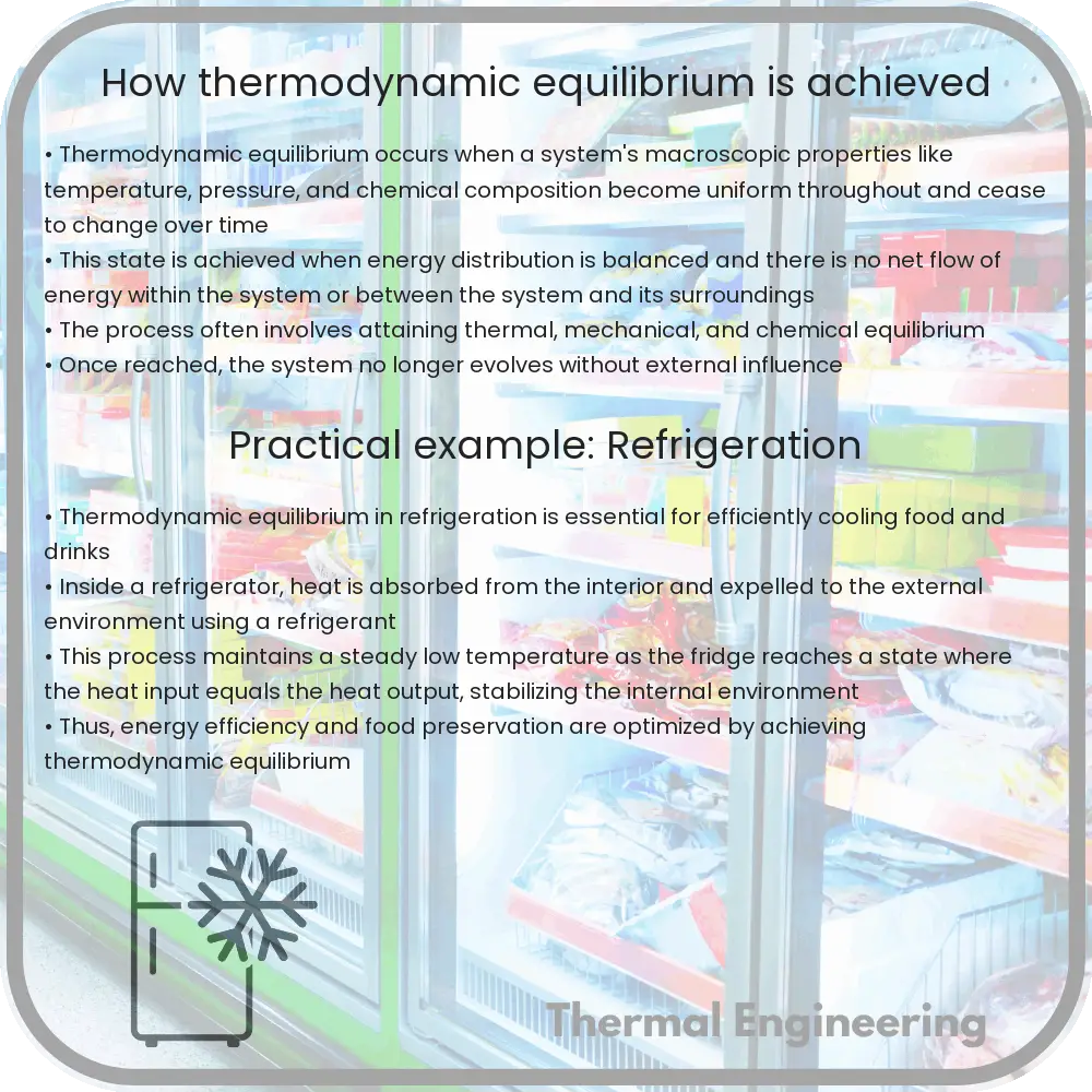 How thermodynamic equilibrium is achieved