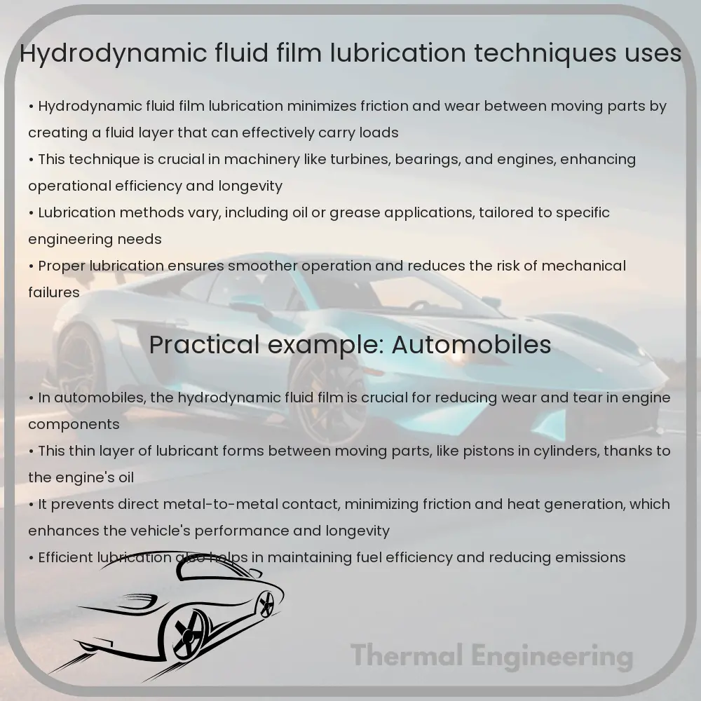 Hydrodynamic Fluid Film | Lubrication Techniques & Uses