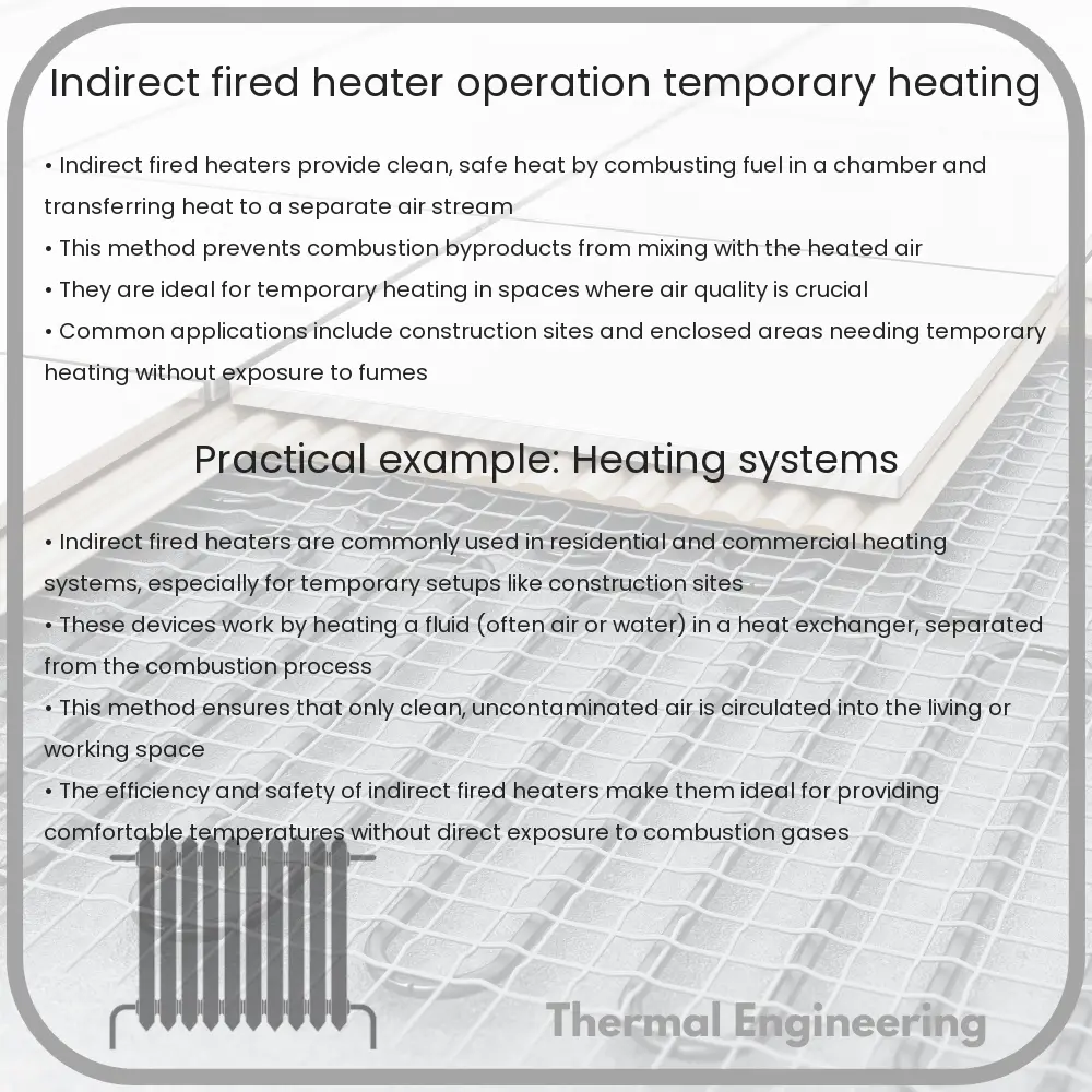 Indirect Fired Heater | Operation, Temporary Heating