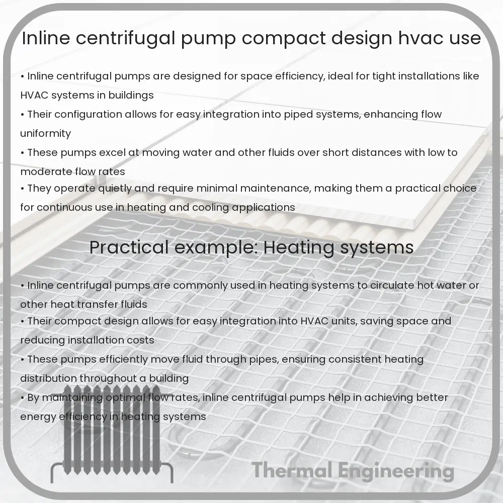 Inline Centrifugal Pump | Compact Design & HVAC Use