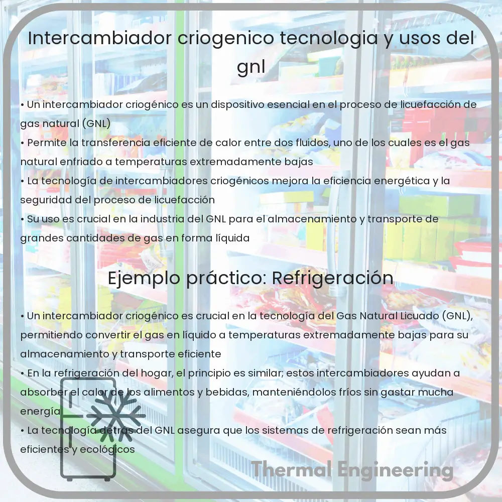 Intercambiador Criogénico: Tecnología y Usos del GNL