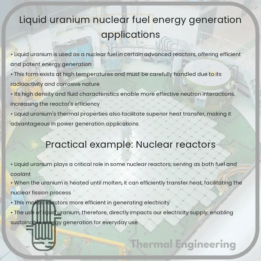Liquid Uranium | Nuclear Fuel, Energy Generation Applications