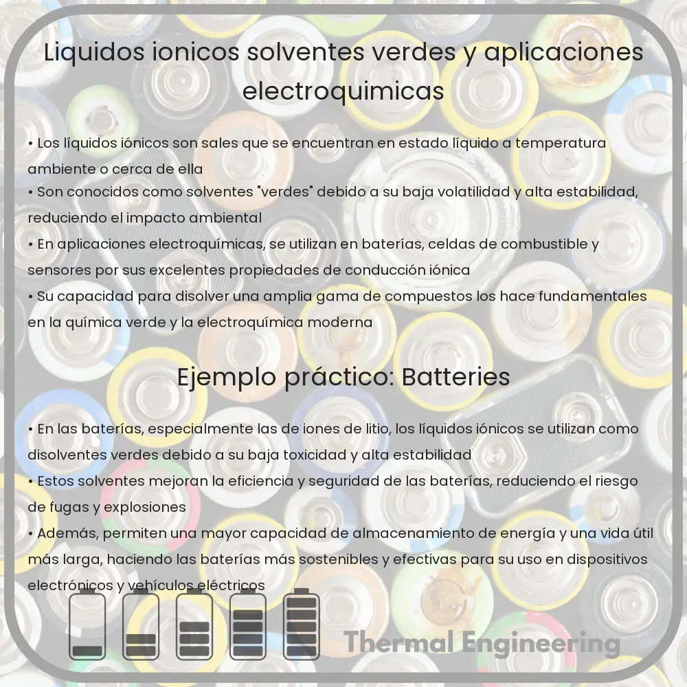 Líquidos Iónicos: Solventes Verdes y Aplicaciones Electroquímicas