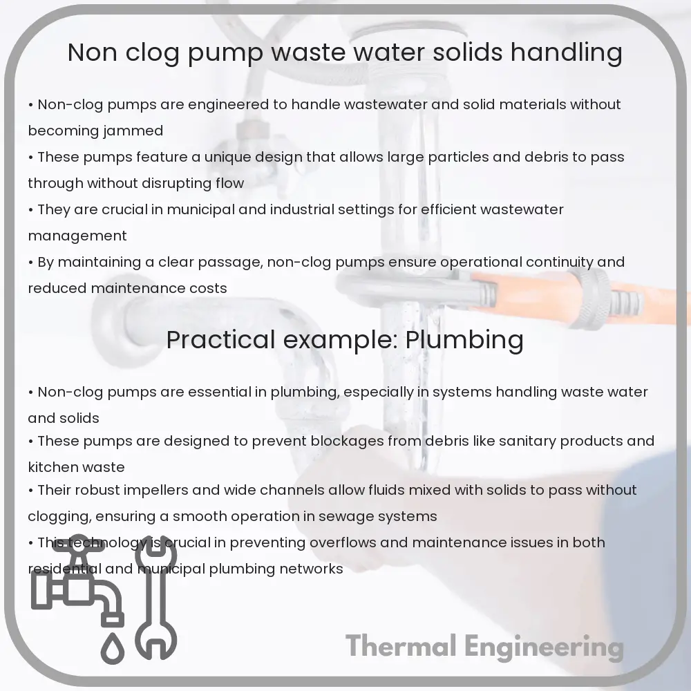 Non-Clog Pump | Waste Water & Solids Handling