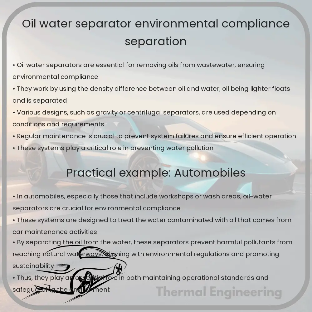 Oil Water Separator | Environmental Compliance & Separation