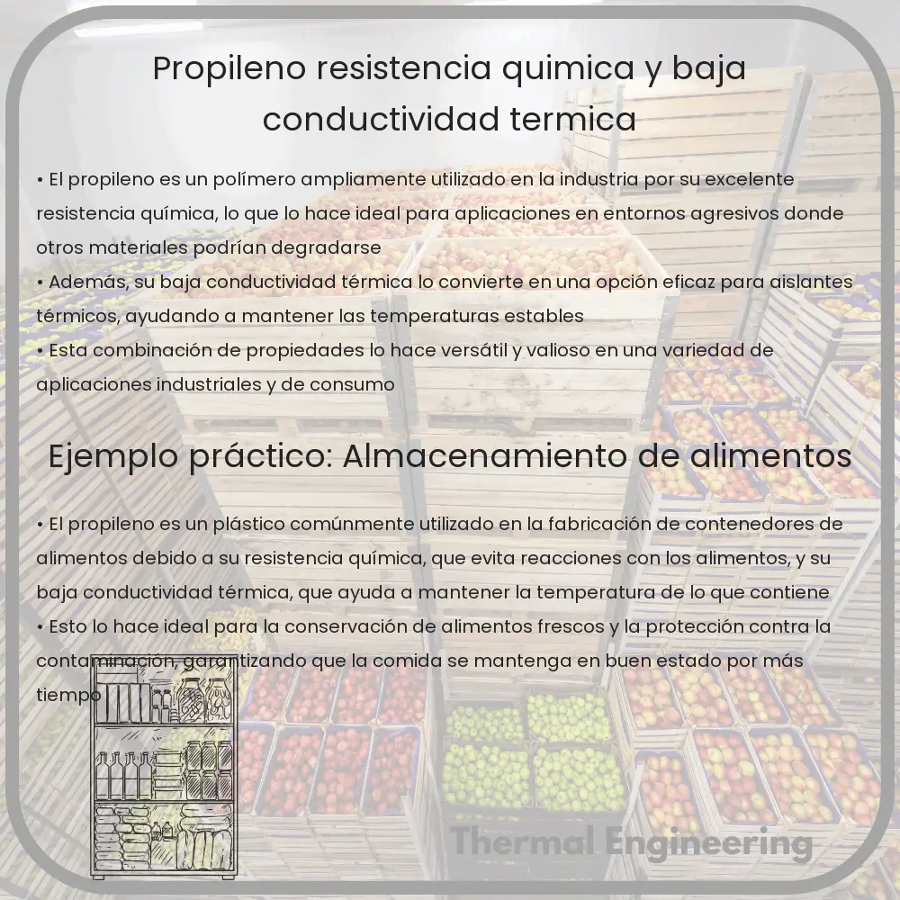 Propileno | Resistencia Química y Baja Conductividad Térmica
