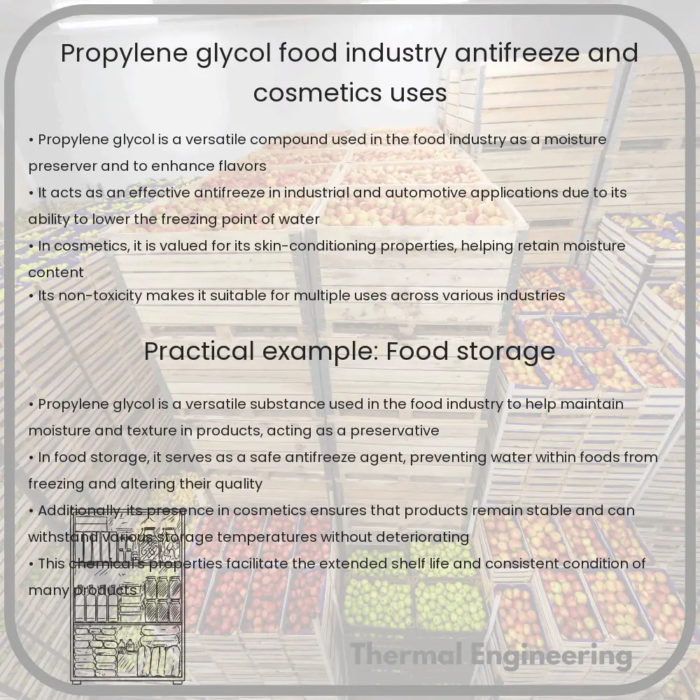 Propylene Glycol | Food Industry, Antifreeze, and Cosmetics Uses