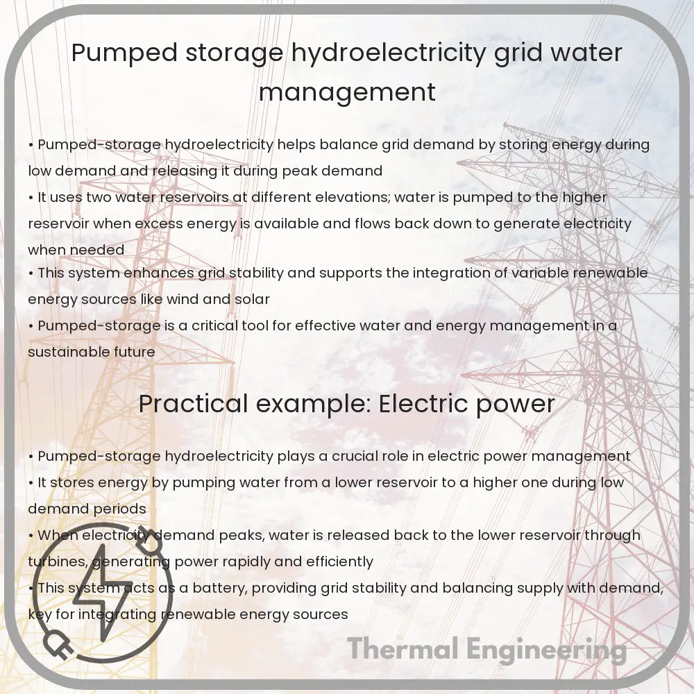 Pumped-Storage Hydroelectricity | Grid & Water Management