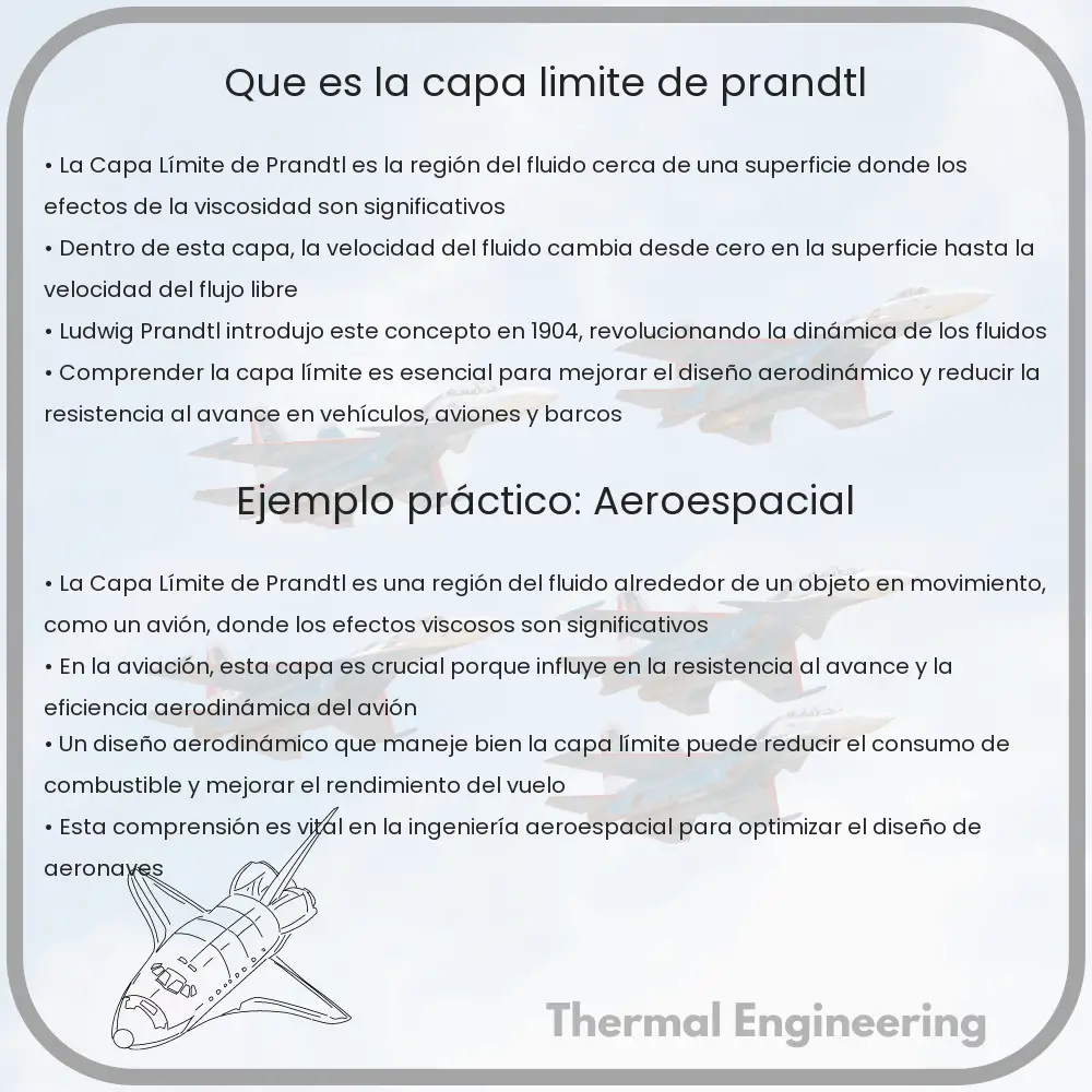 ¿Qué es la Capa Límite de Prandtl?