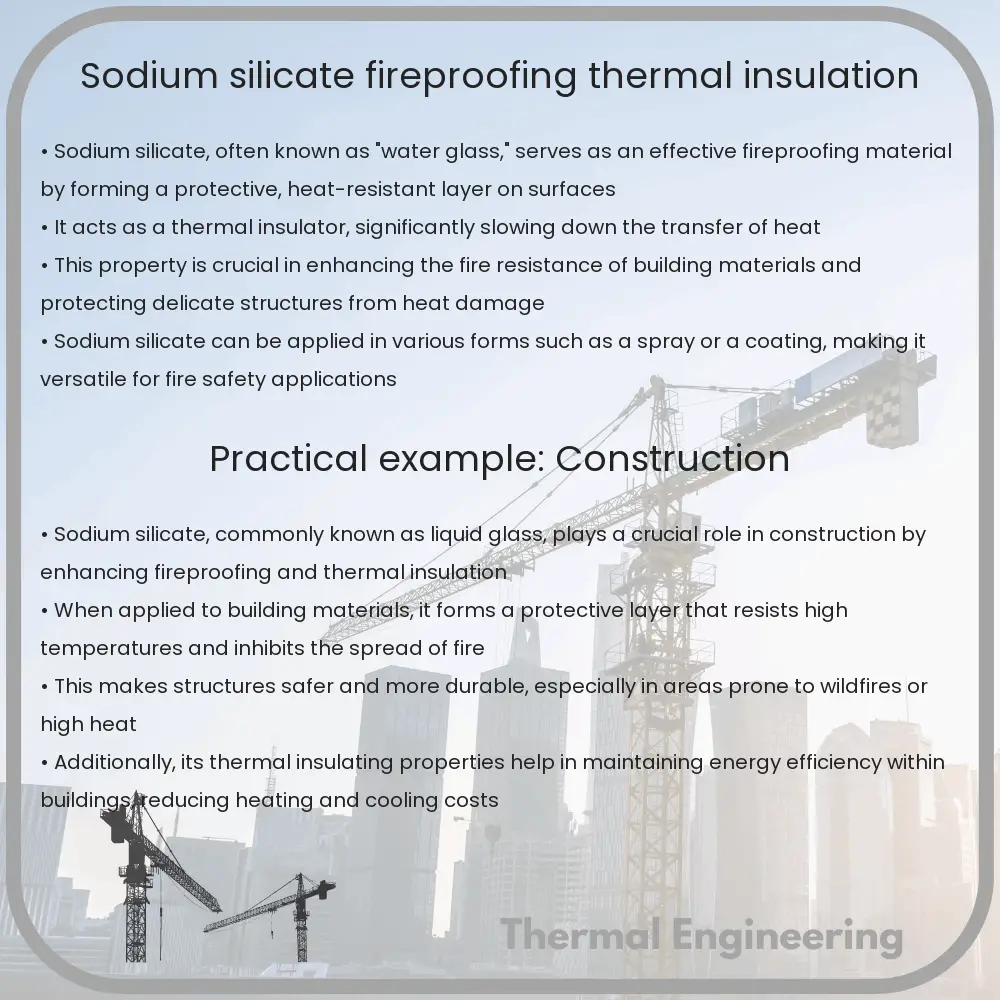 Sodium Silicate | Fireproofing, Thermal Insulation