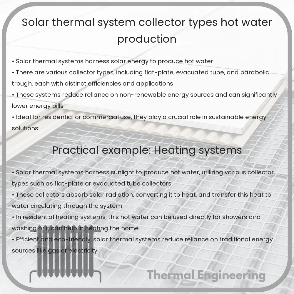 Solar Thermal System | Collector Types, Hot Water Production