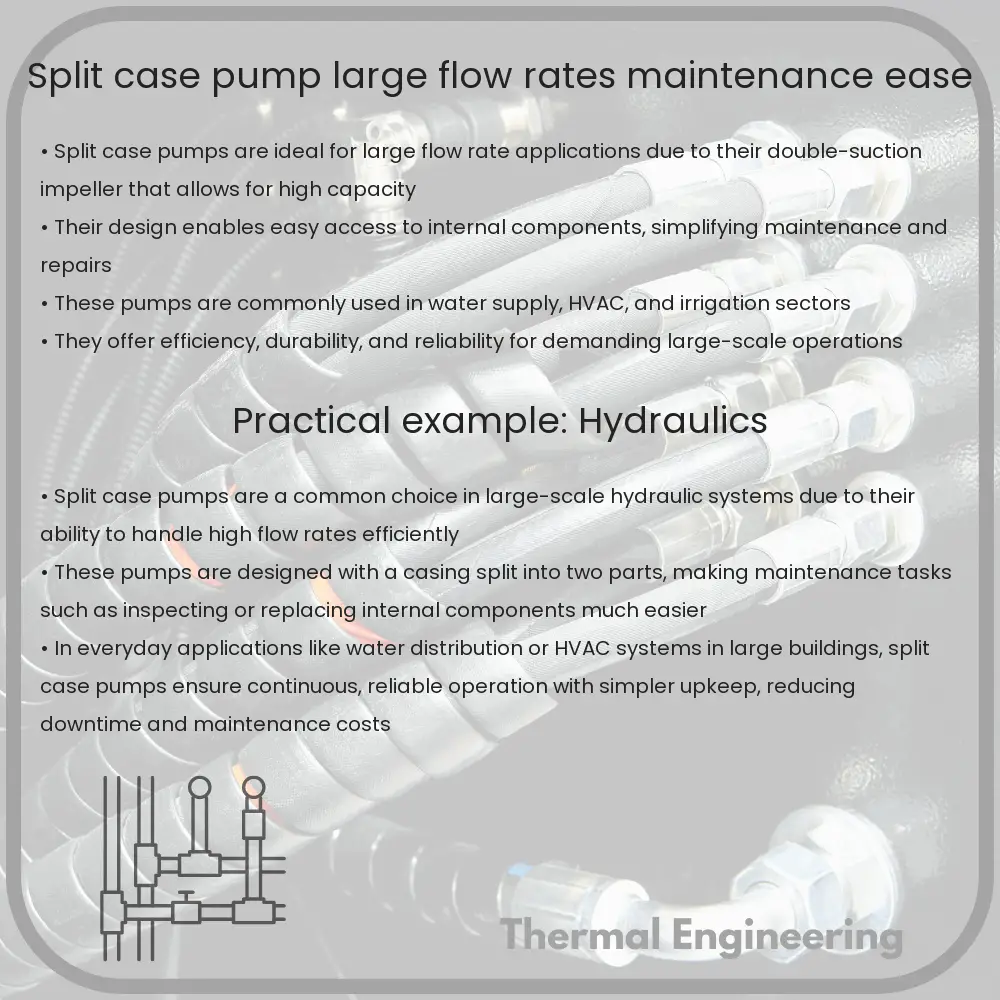 Split Case Pump | Large Flow Rates, Maintenance Ease