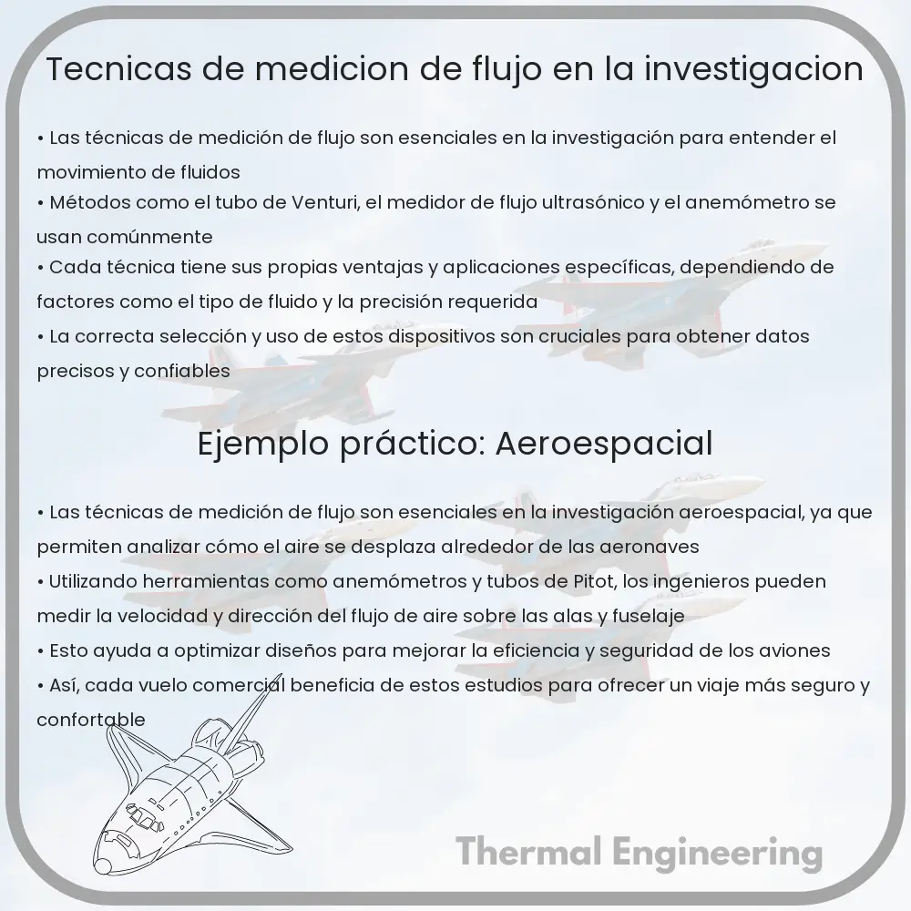 Técnicas de medición de flujo en la investigación