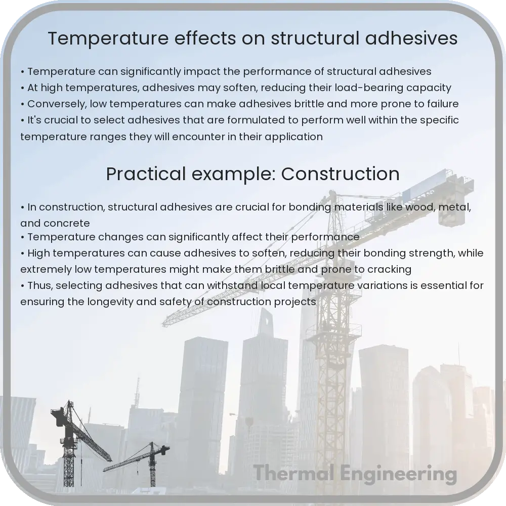 Temperature effects on structural adhesives